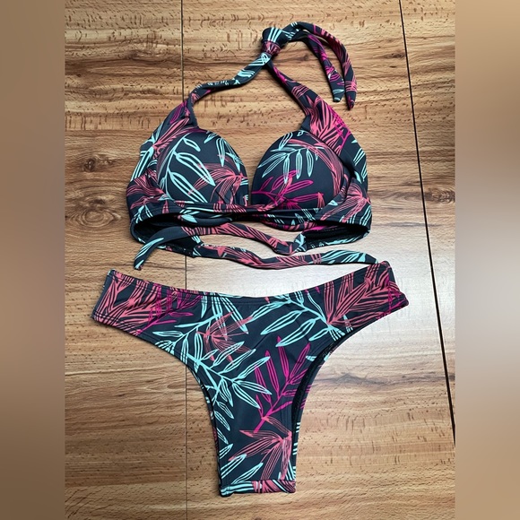 Swim | Botanical Leaves Bikini Bottom Set | Poshmark